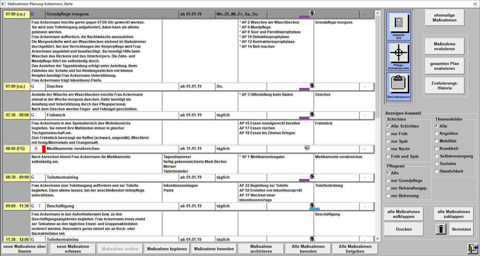 Strukturmodell - SIS - Maßnahmenplanung - Berichtswesen